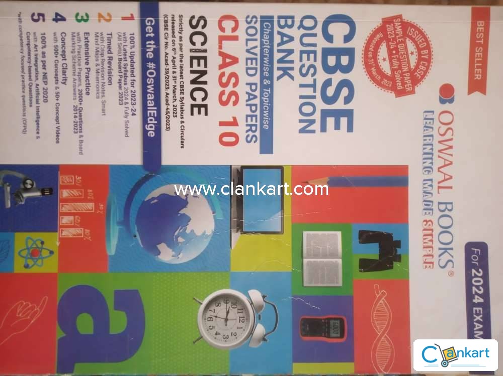 Buy 'Oswaal CBSE Class 10 Science Question Bank (2024 Exam)' Book In ...