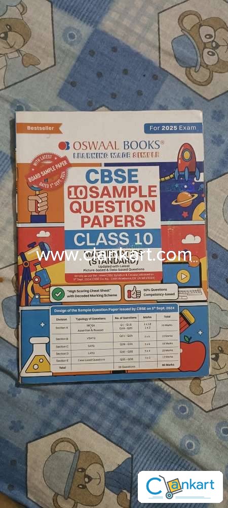 Buy 'Oswaal CBSE Sample Question Papers Class 10 Mathematics Standard ...