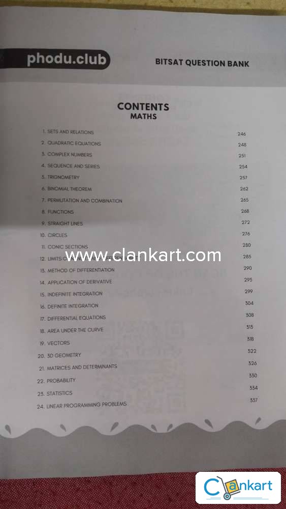 Buy 'PHODU BITSAT QUESTION BANK' Book In Excellent Condition At ...