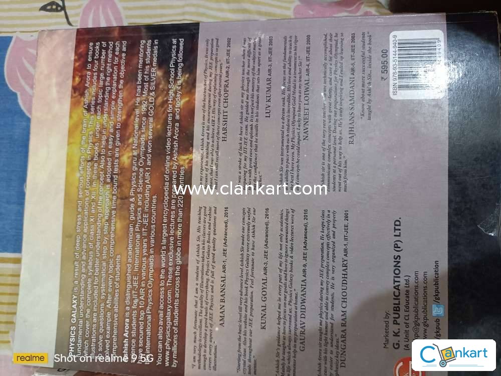 Buy 'PHYSICS Galaxy By Ashish Arora' Book In Excellent Condition At Clankart.com