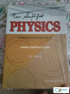 Buy 'PHYSICS NEW SIMPLIFIED VOL 2 SL ARORA REFERENCE BOOK' Book In Good ...