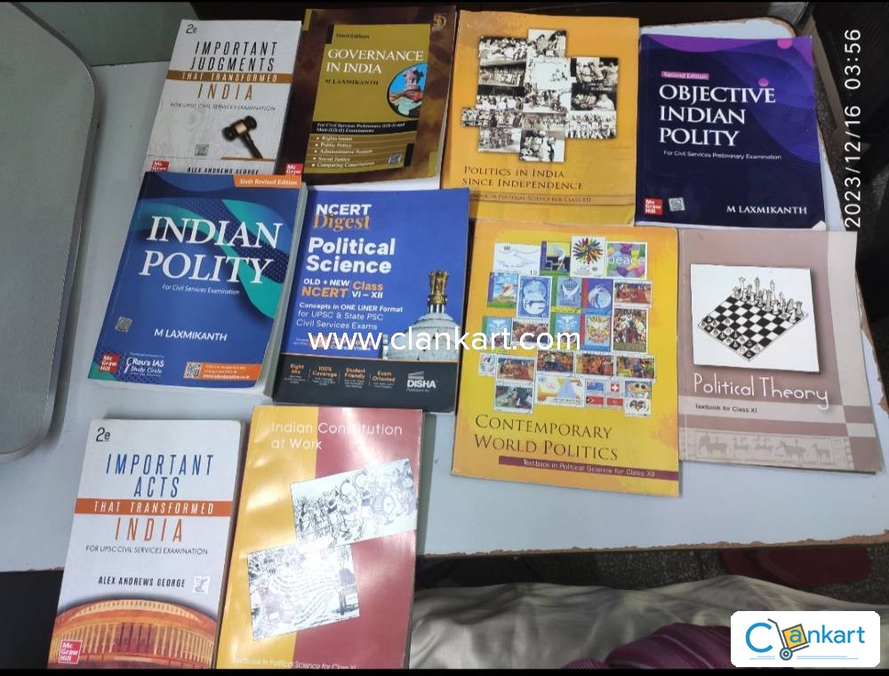 Buy 'Indian Polity By M Laxmikanth 6th Ed. + NCERTs + Shubhra Ranjan ...