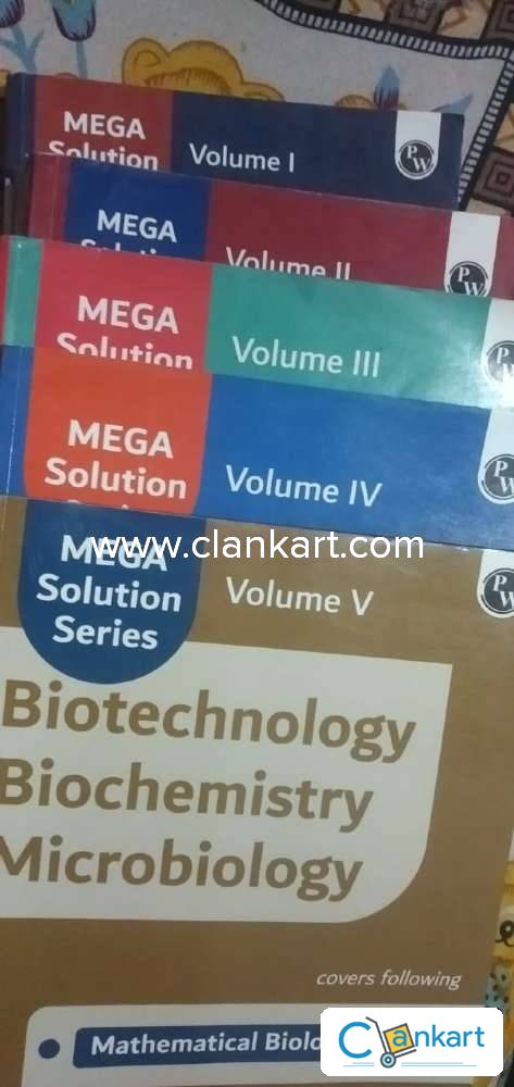 Buy 'PW Mega Series 5 Volume Biotechnology Pyq 2025' Book In Excellent ...