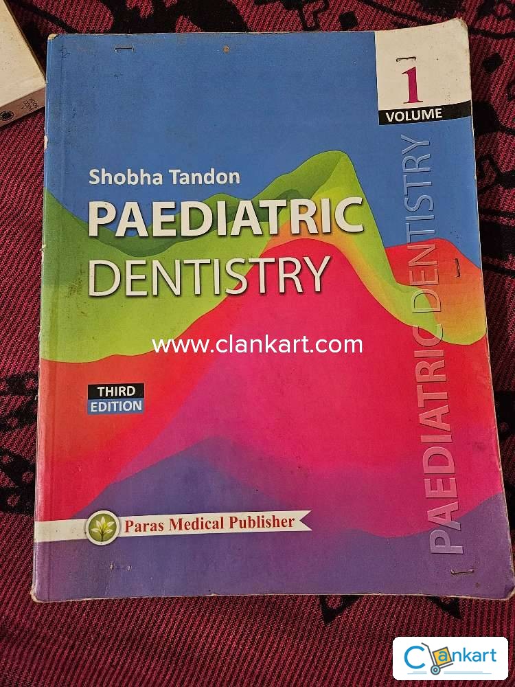 Buy 'Paediatric Dentistry Shobha Tandon Volume 1' Book In Good ...