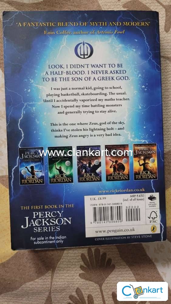 Buy 'Percy Jackson And The Lightning Thief (Percy Jackson, #1)' Book In ...