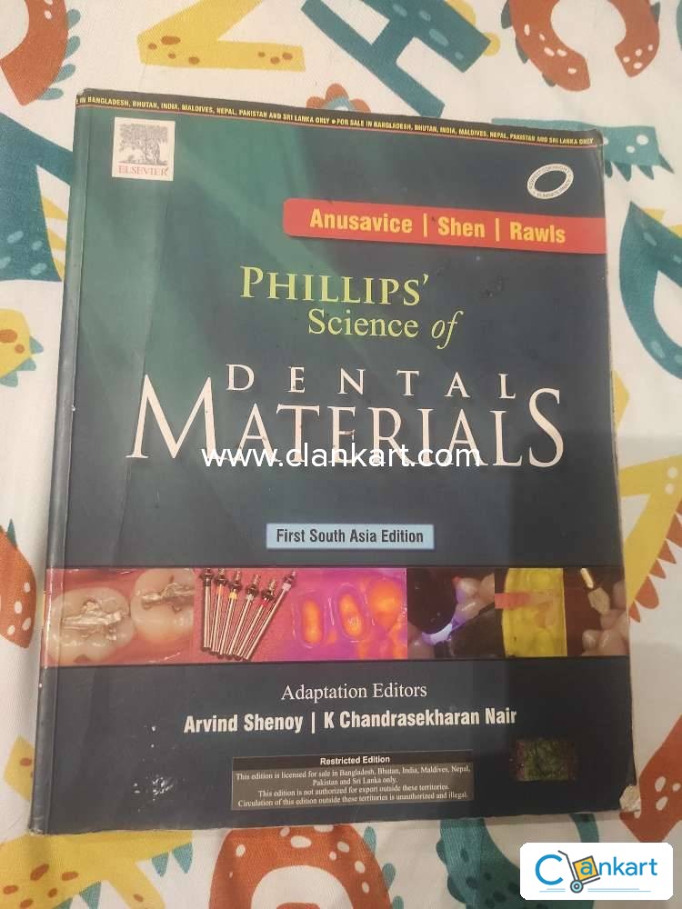Buy 'Phillips' Science Of Dental Materials: 1st SouthAsia Edition' Book ...