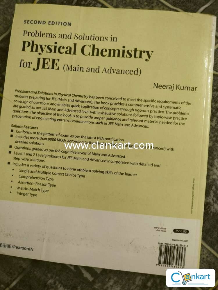 Buy 'Problems And Solutions In Physical Chemistry For JEE - Main And ... Buy 'Problems And Solutions In Physical Chemistry For JEE - Main And ...