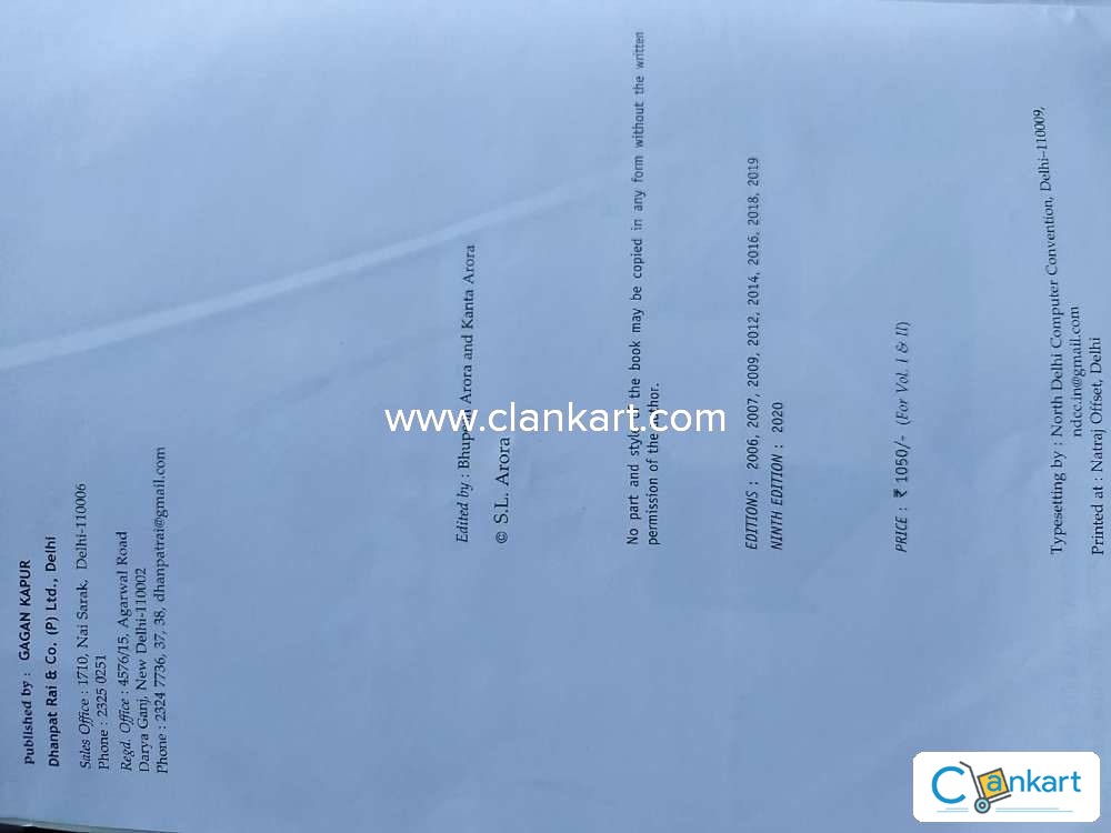 Buy 'PHYSICS By SL Arora - A Reference Book For Class XI' Book In Good ...