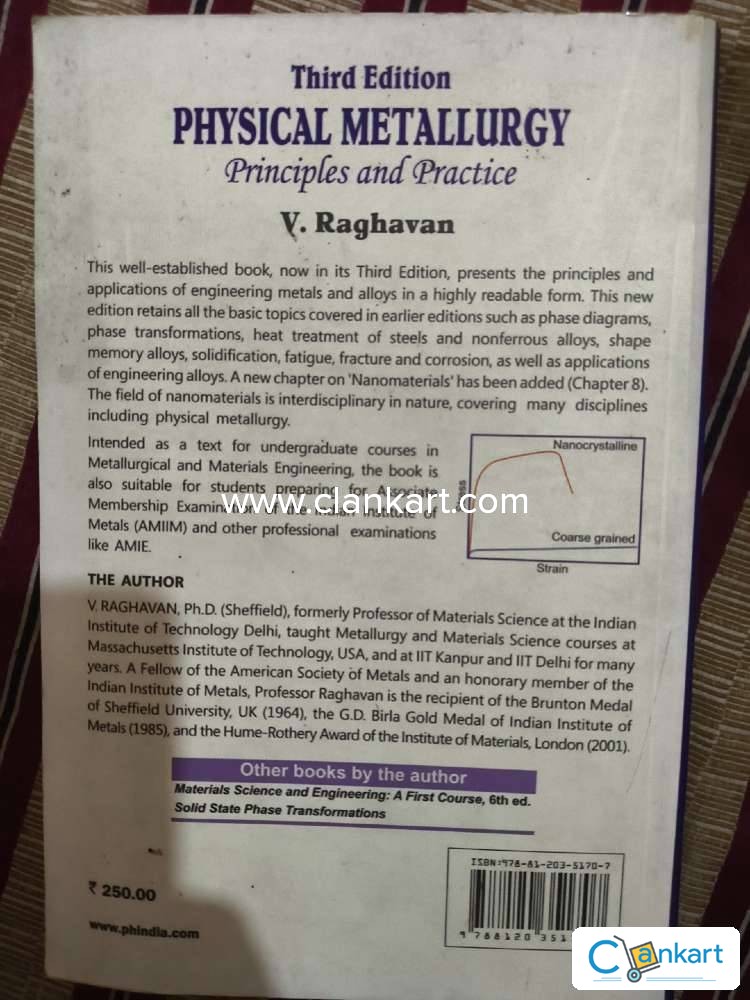 Buy 'Physical Metallurgy: Principles And Practice' Book In Excellent ...