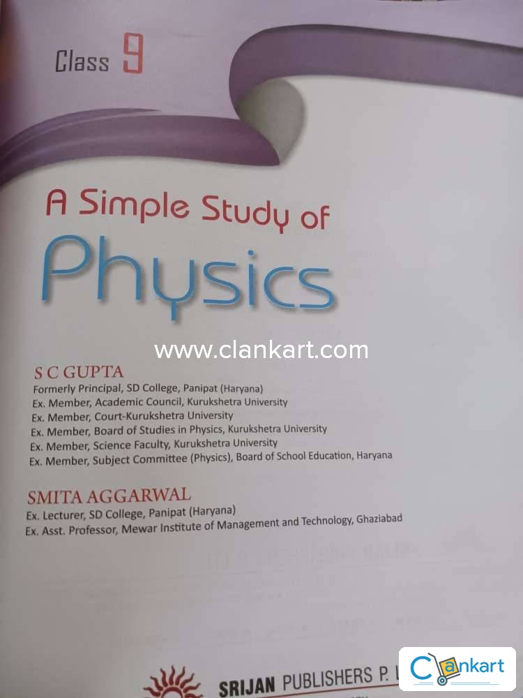 Buy 'A Simple Study Of Physics' Book In Excellent Condition At Clankart.com