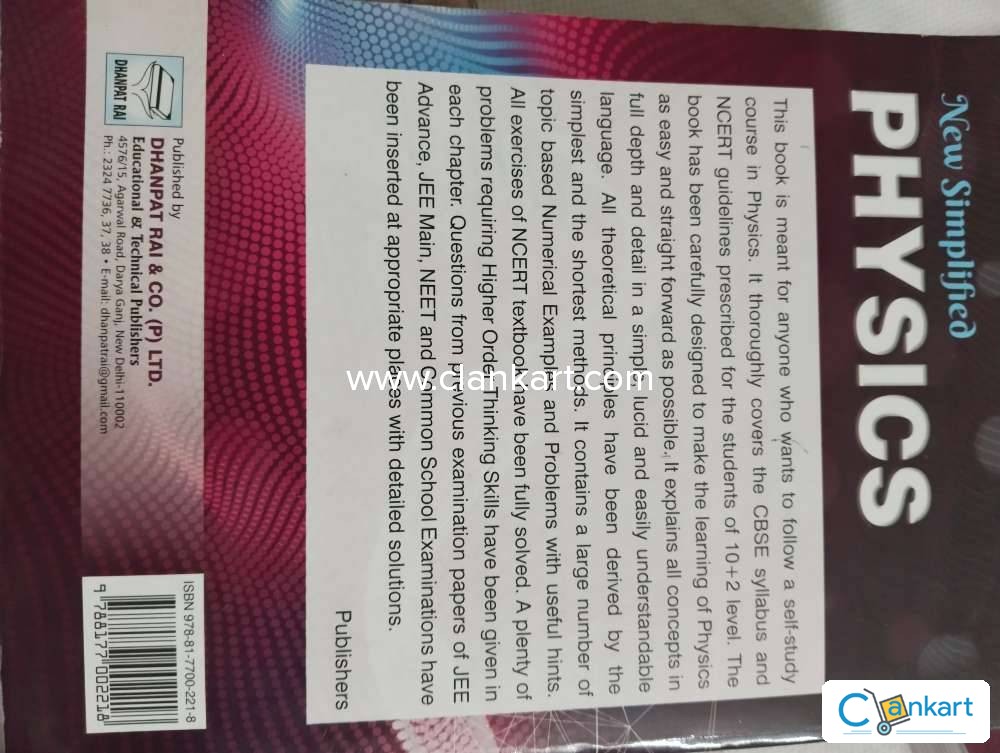 Buy 'New Simplified Physics: A Reference Book For Class 11 For 2019 Examination (Set Of 2 ...