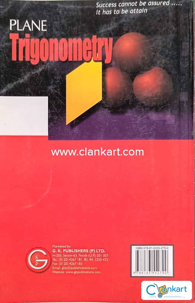 Buy 'Plane Trigonometry Part ? I' Book In Good Condition At Clankart.com