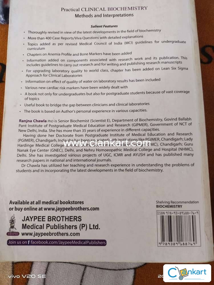 Buy 'Practical Clinical Biochemistry' Book In Excellent Condition At ...