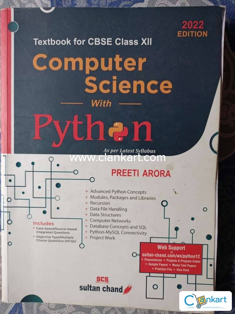 Buy Computer Science With Python Textbook For Cbse Class 12