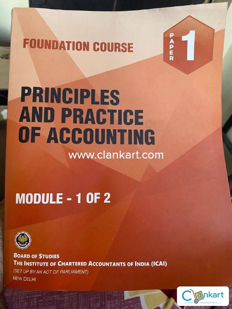 Buy 'Principles And Practice Of Accounting (Module 1)' Book In ...