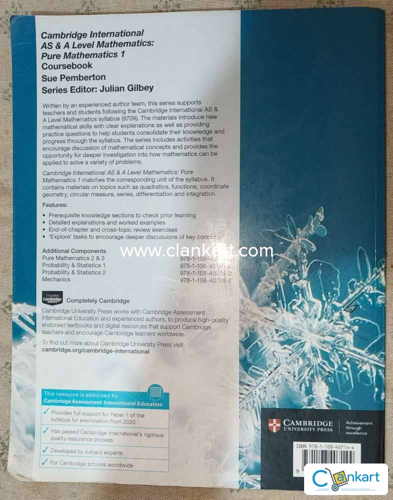 Buy 'Cambridge International As & A Level Mathematics: Pure Mathematics ...