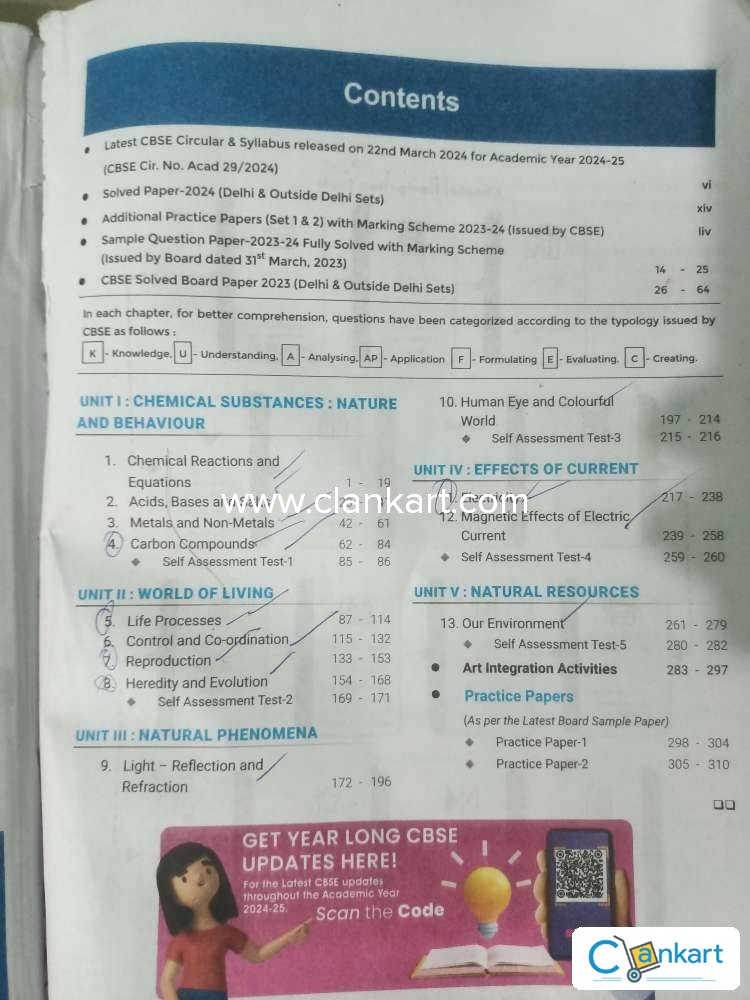 Buy 'Oswaal CBSE Question Bank Class 10 Science, Chapterwise And ...