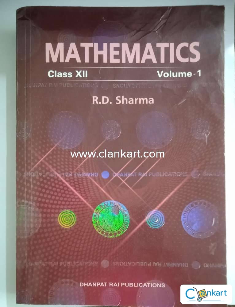 Buy 'RD SHARMA CLASS 12 VOLUME 1,2 & MCQs' Book In Excellent Condition ...