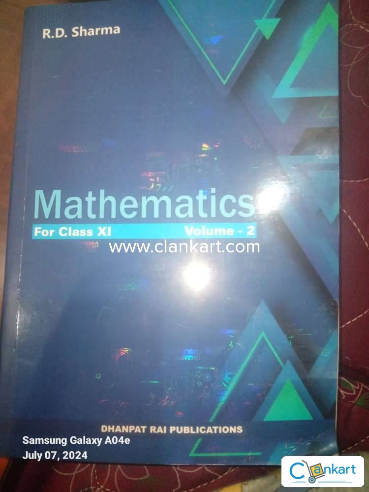 Buy 'RD SHARMA' Book In Excellent Condition At Clankart.com