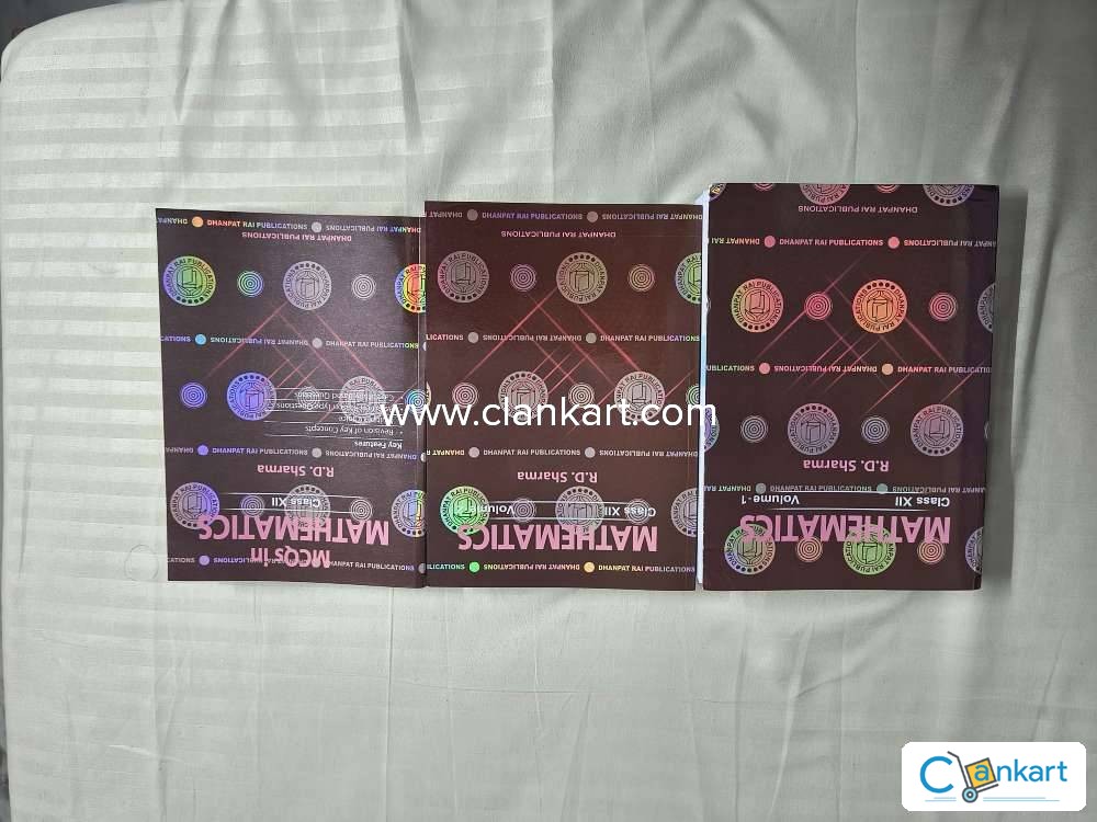 Buy 'RD SHARMA MATH CLASS 12 - VOL 1, VOL 2 AND MCQ BOOK' Book In ...