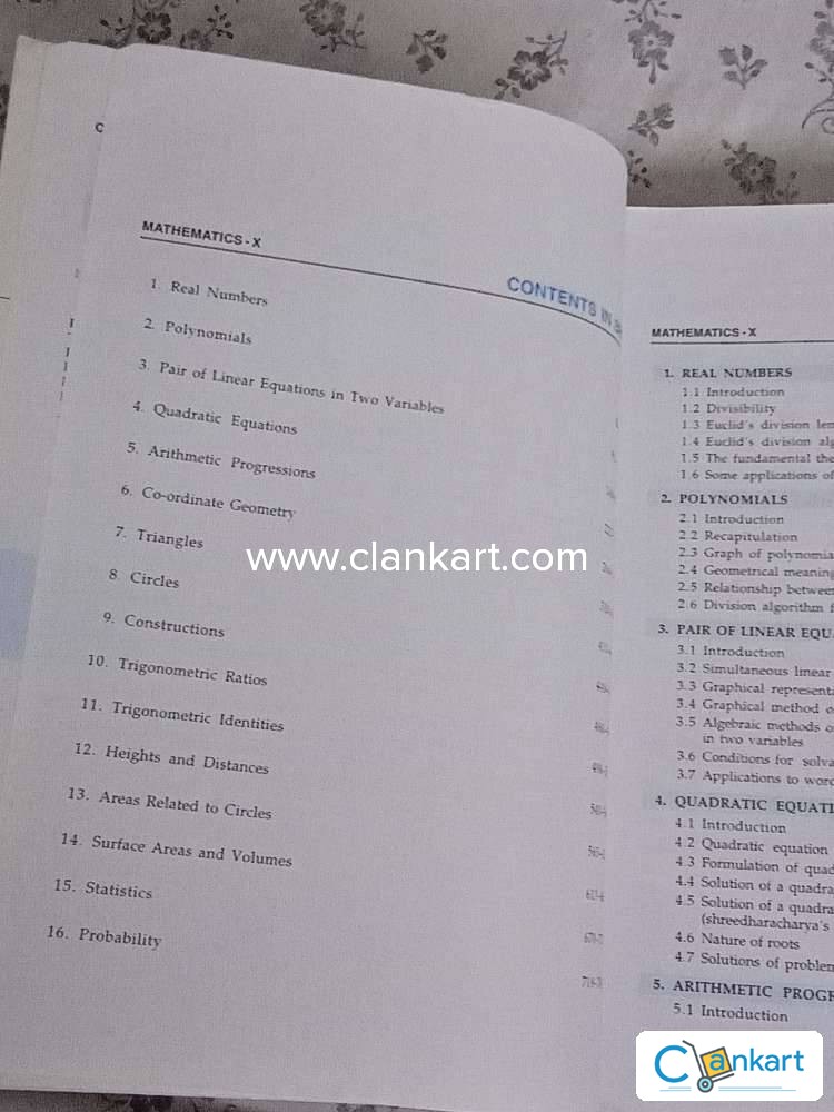 Buy 'RD SHARMA FOR CLASS X MATHEMATICS' Book In Excellent Condition At ...