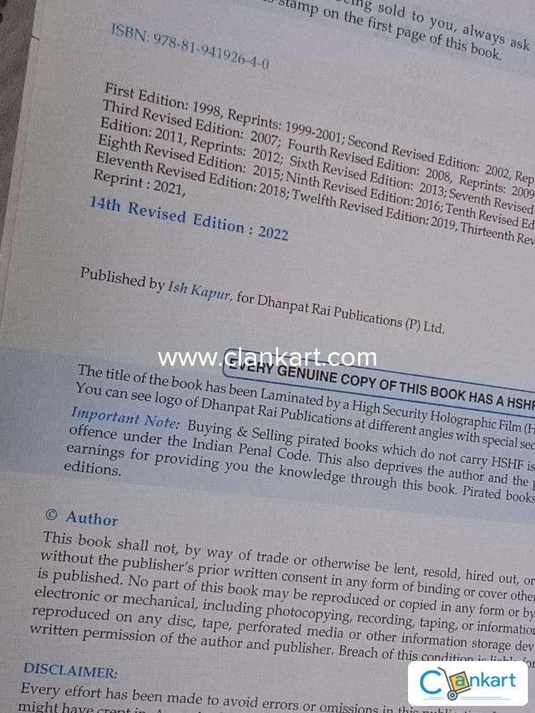 Buy 'RD SHARMA FOR CLASS X MATHEMATICS' Book In Excellent Condition At ...