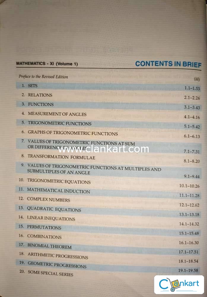 Buy 'R.d Sharma Class 11 Mathematics Volume 1' Book In Excellent ...