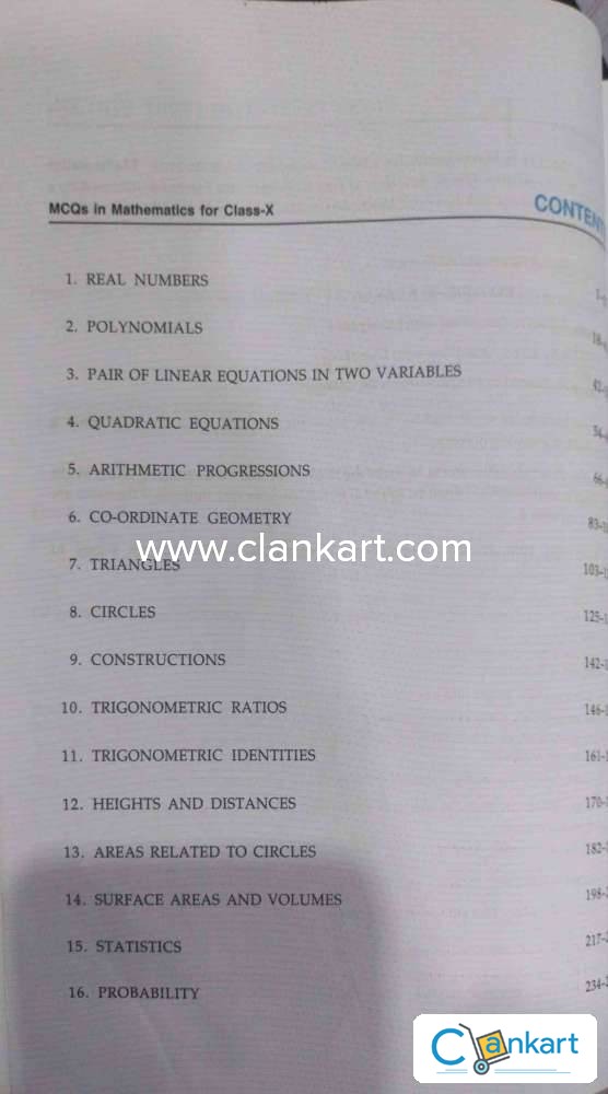 Buy 'RD SHARMA MCQs In Mathematics' Book In Good Condition At Clankart.com
