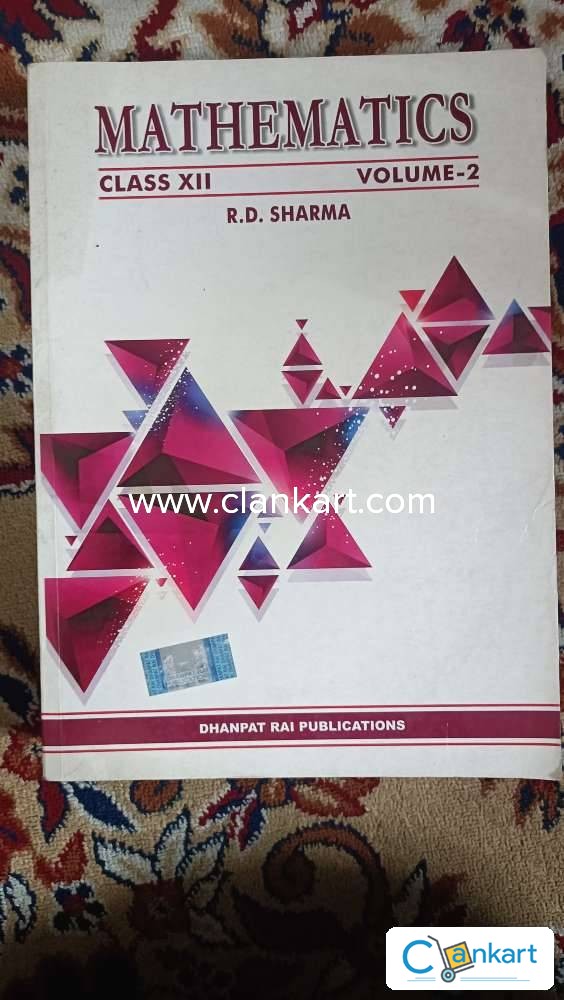 Buy 'RD Sharma Maths Class 12 Volume 1+2' Book In Excellent Condition ...