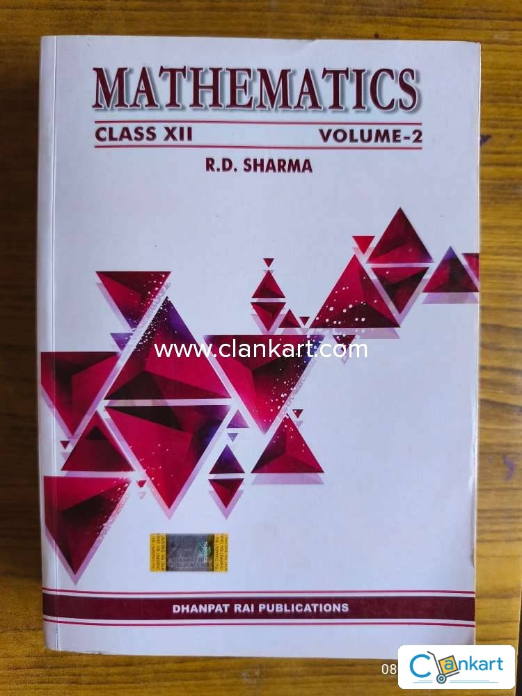 Buy 'RD Sharma Mathematics XII Vol.2' Book In Excellent Condition At ...
