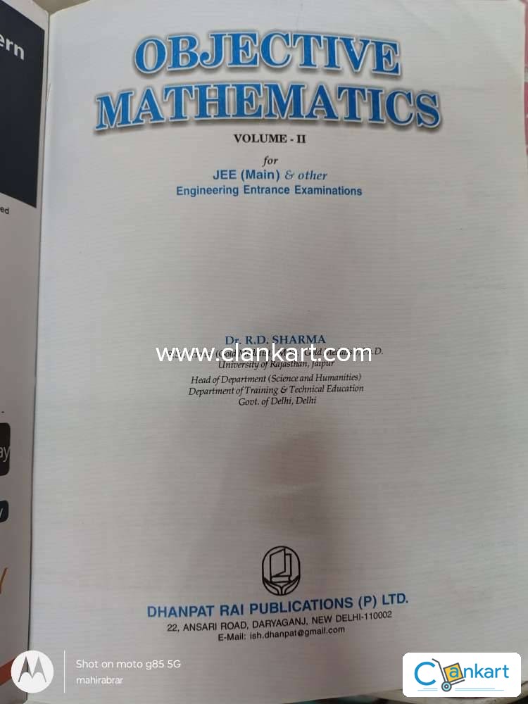Buy 'Objective Mathematics For JEE-MAIN And Other Engineering Entrance ...