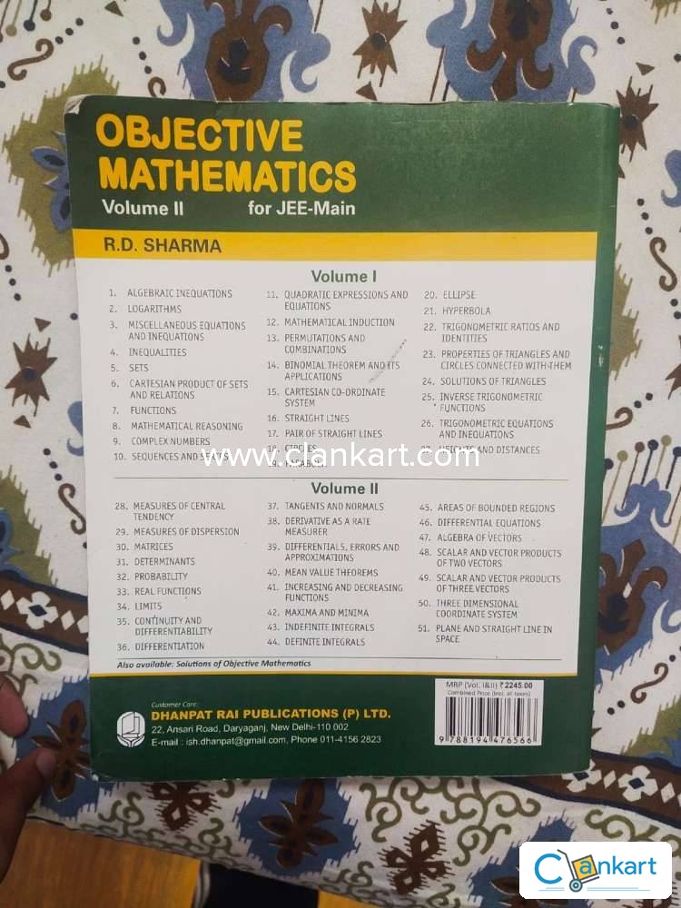 Buy 'Objective Mathematics For JEE-MAIN And Other Engineering Entrance ...