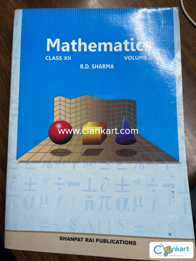 Buy 'RD Sharma Class 12 (Both Vol 1 And 2)' Book In Excellent Condition ...
