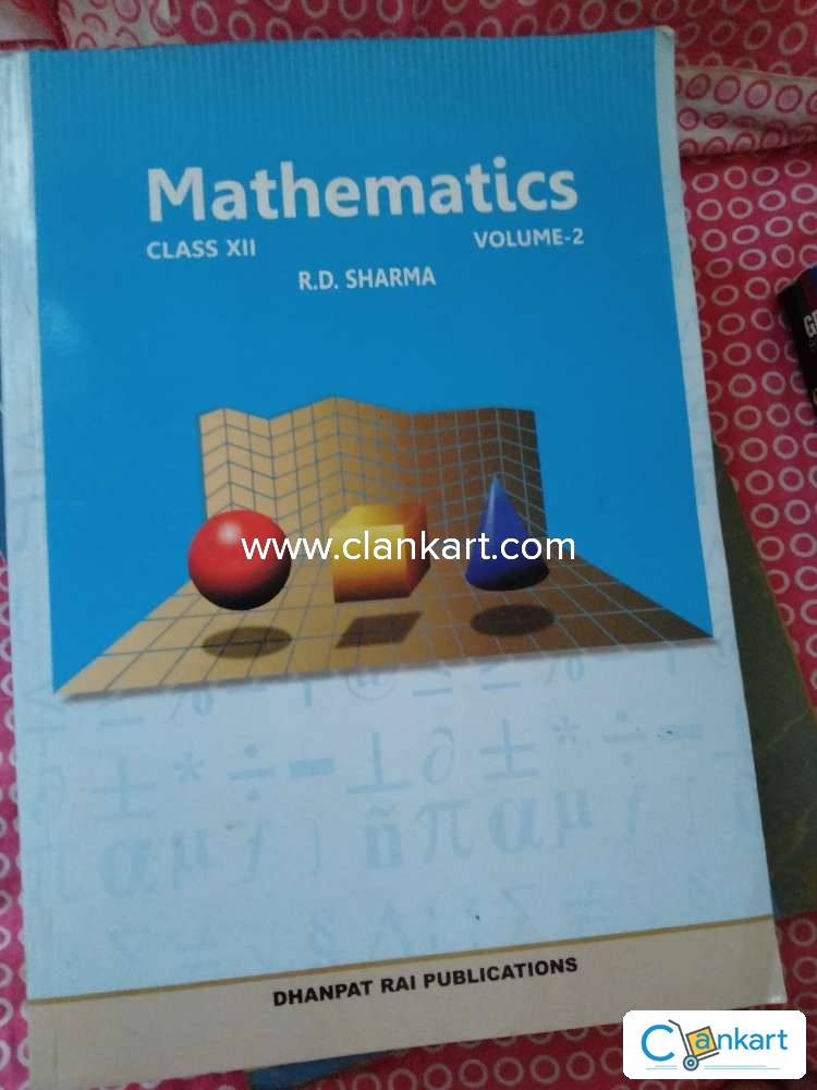 Buy 'Mathematics For Class 12 By R D Sharma (Set Of 2 Volume) (2018-19 ...