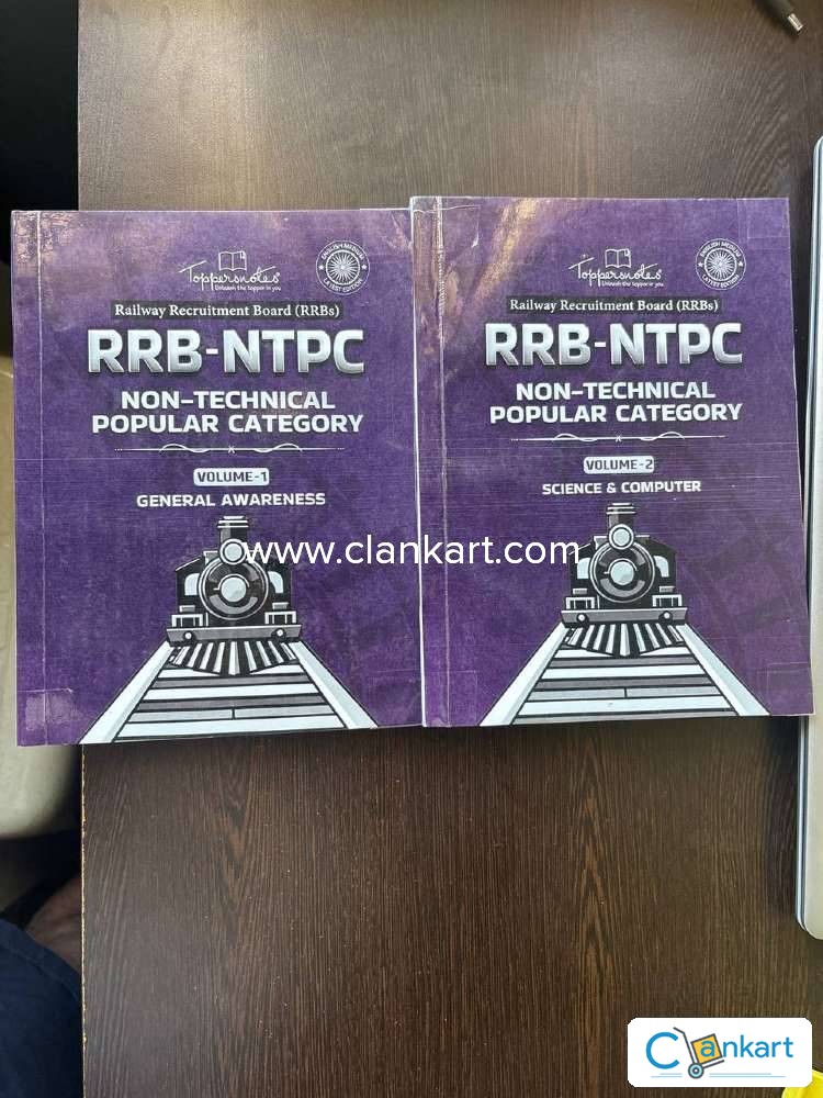 Buy 'RRB NTPC Toppers Notes' Book In Excellent Condition At Clankart.com