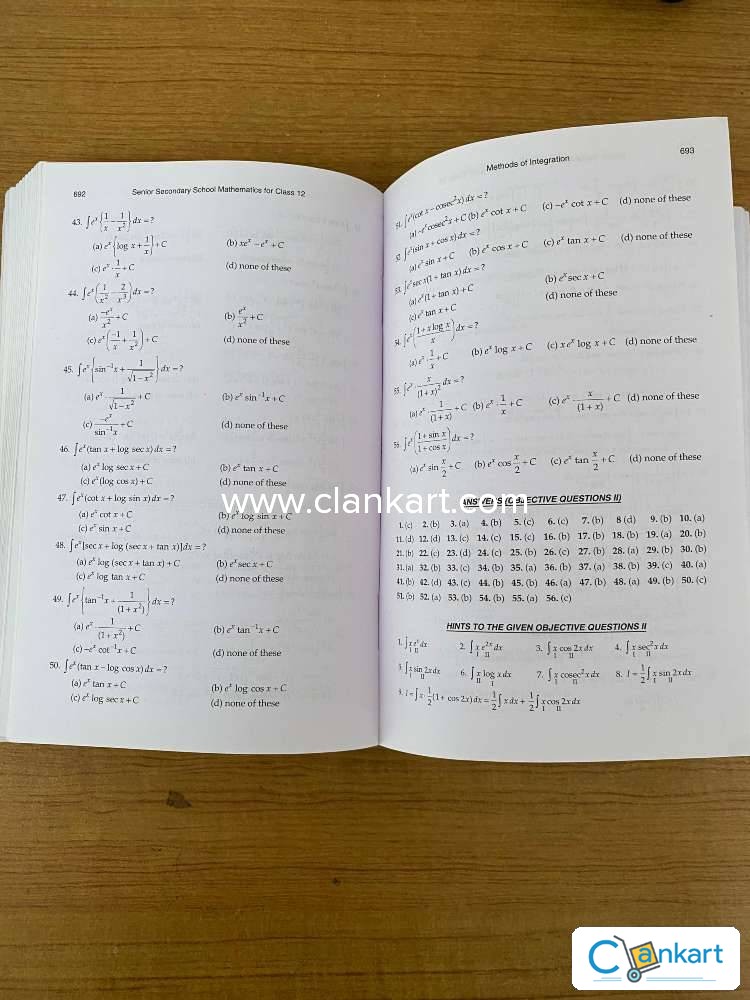 Buy 'Senior Secondary School Mathematics For Class 12' Book In ...
