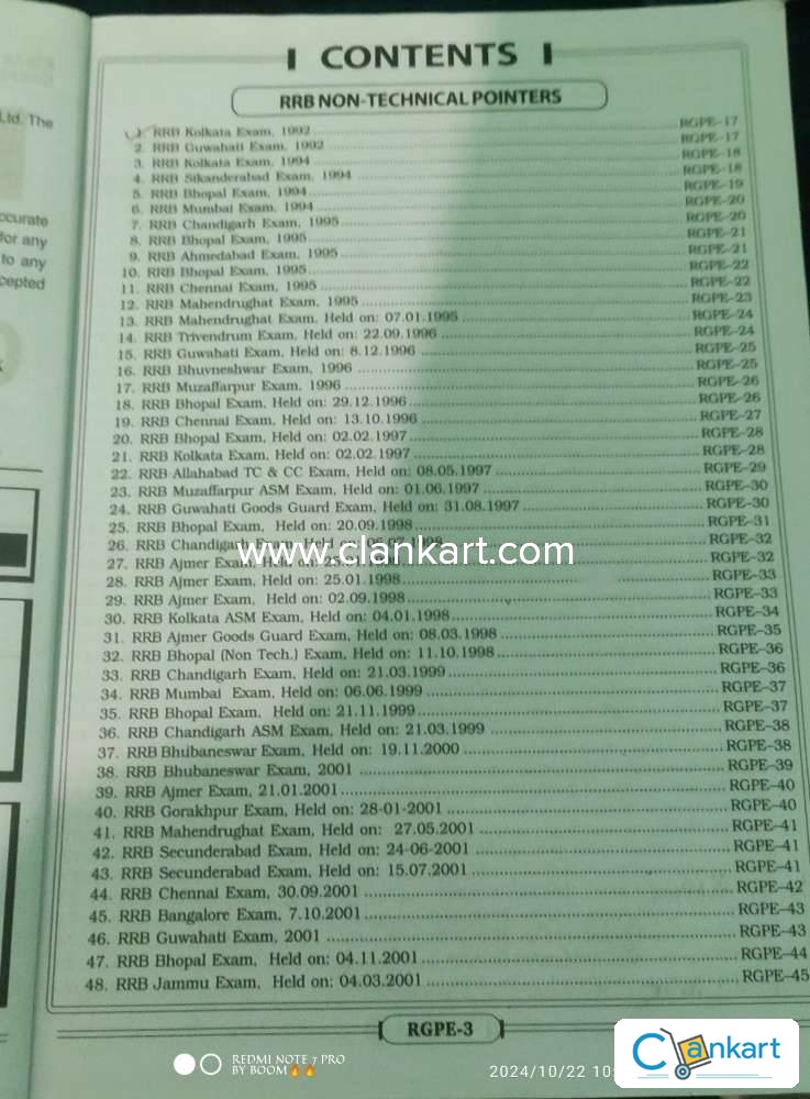 Buy 'RRB Tech & Non-Tech GS-Pointers-2021-Eng-Repair (old Code 3180 ...