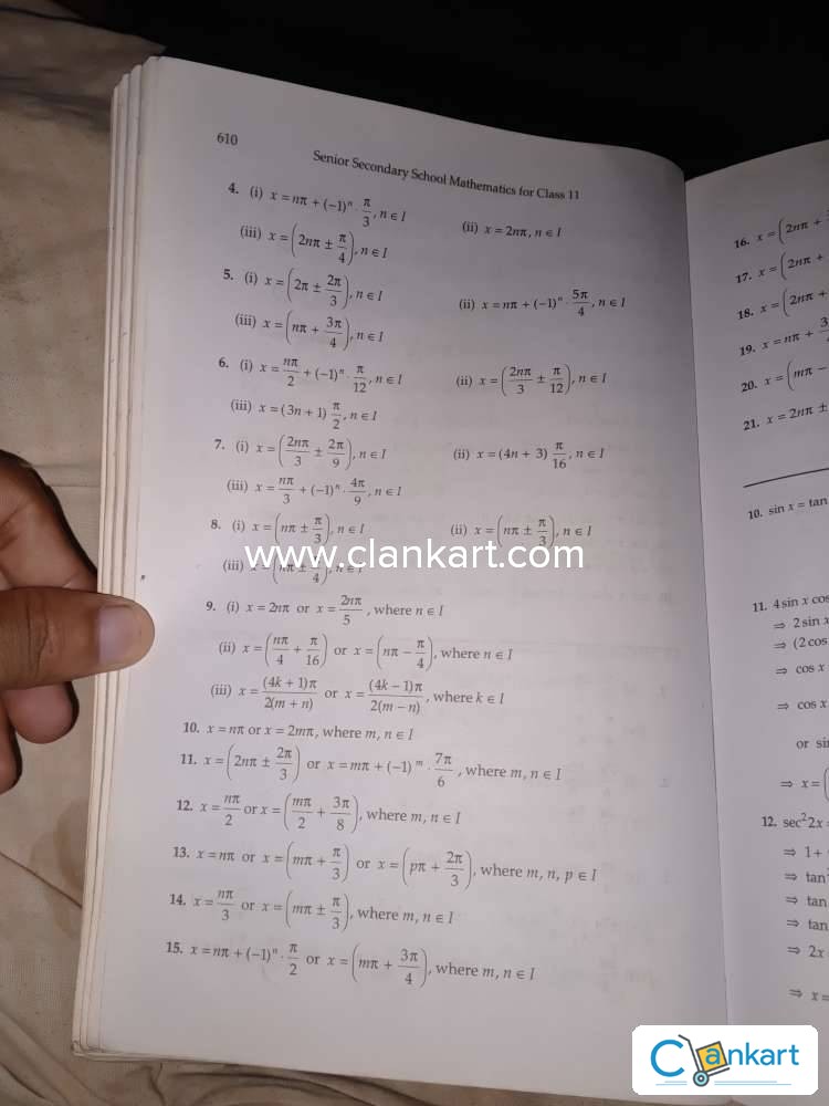 Buy 'Senior Secondary School Mathematics For Class 11' Book In ...