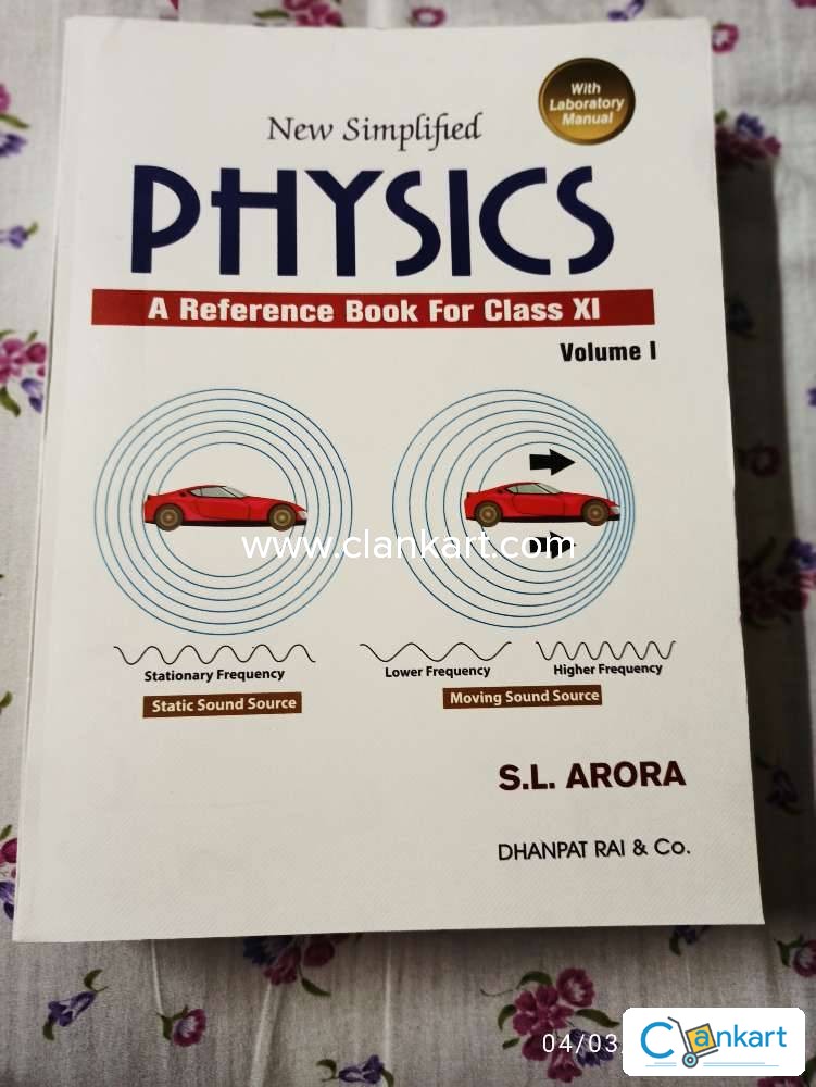 Buy 'New Simplified Physics Volume 1 S.L Arora' Book In Excellent ...