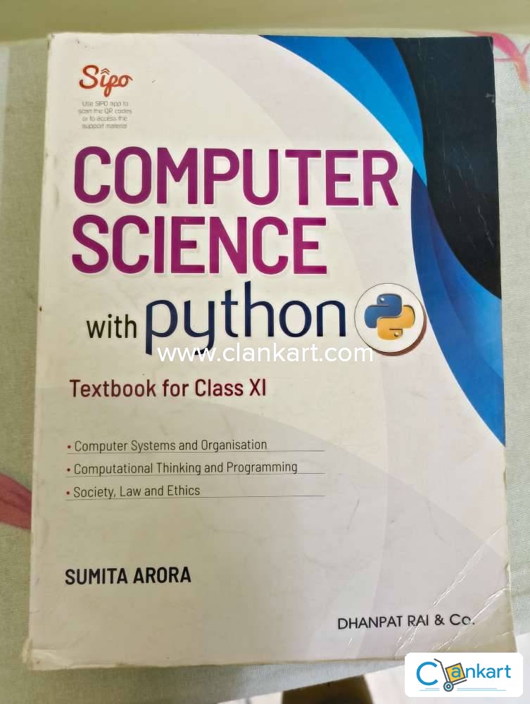 Buy Sumita Arora Computer Science With Python For Class Xi 2023 2024 Book In Excellent