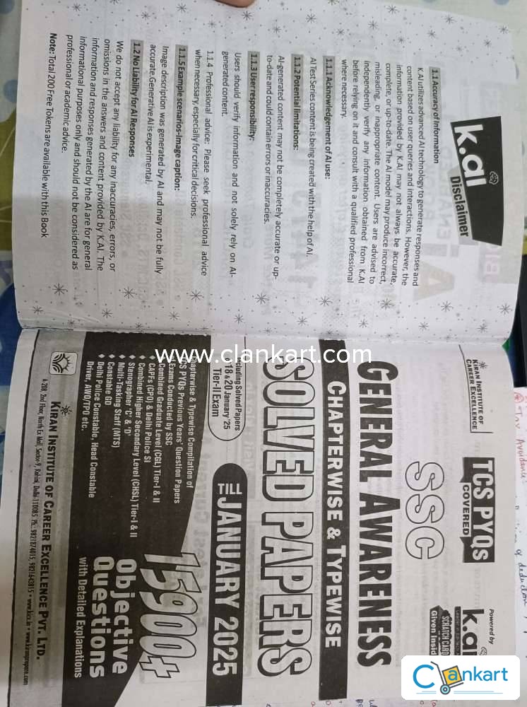 Buy 'SSC GENERAL AWARNESS PYQ BY KIRAN PUBLICATION, 2025' Book In ...