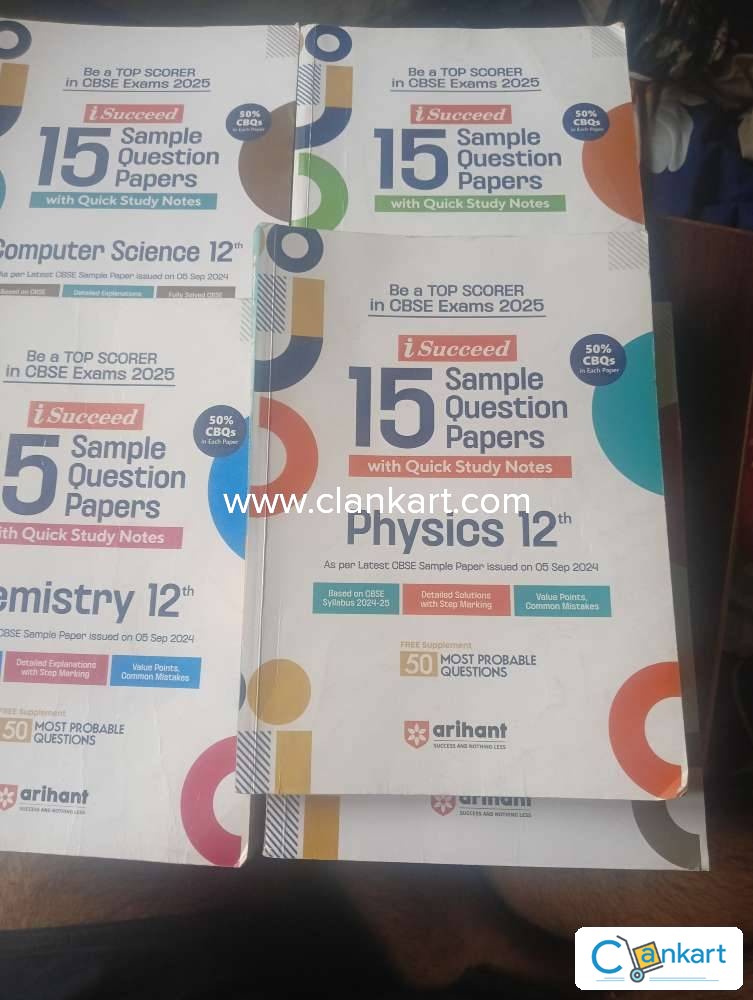 Buy 'Sample Papers CBSE Class 12 Physics,Chemistry,Mathematics,Computer ...