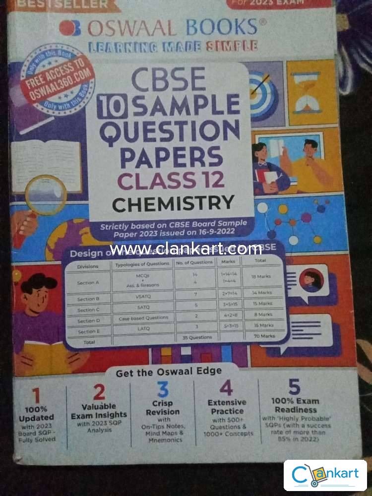 Buy 'Oswaal CBSE Sample Question Papers Class 12 Chemistry For 2023 ...