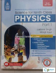 Buy 'Science For Ninth Class Physics Part-1 Lakhmir Singh Manjit Kaur ...
