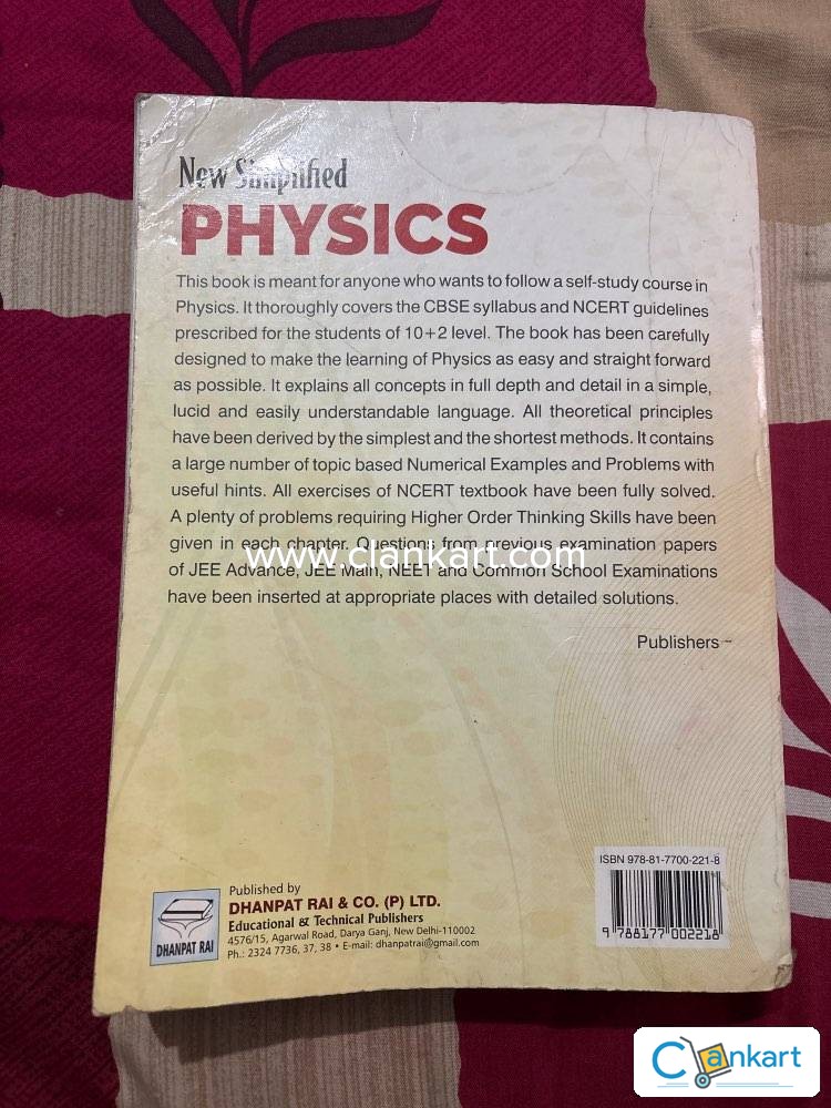 Buy 'New Simplified Physics: A Reference Book For Class 11 For 2019 ...