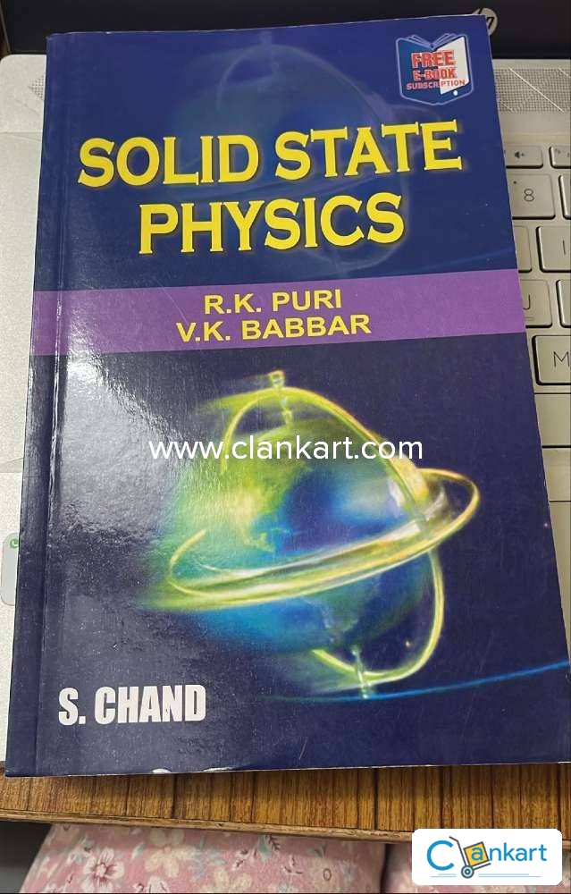 Buy 'Solid State Physics' Book In Excellent Condition At Clankart.com