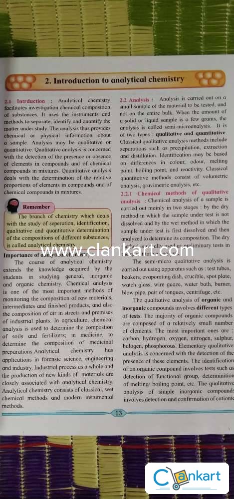 Buy 'State Board (MH) Chemistry Class 11' Book In Excellent Condition ...