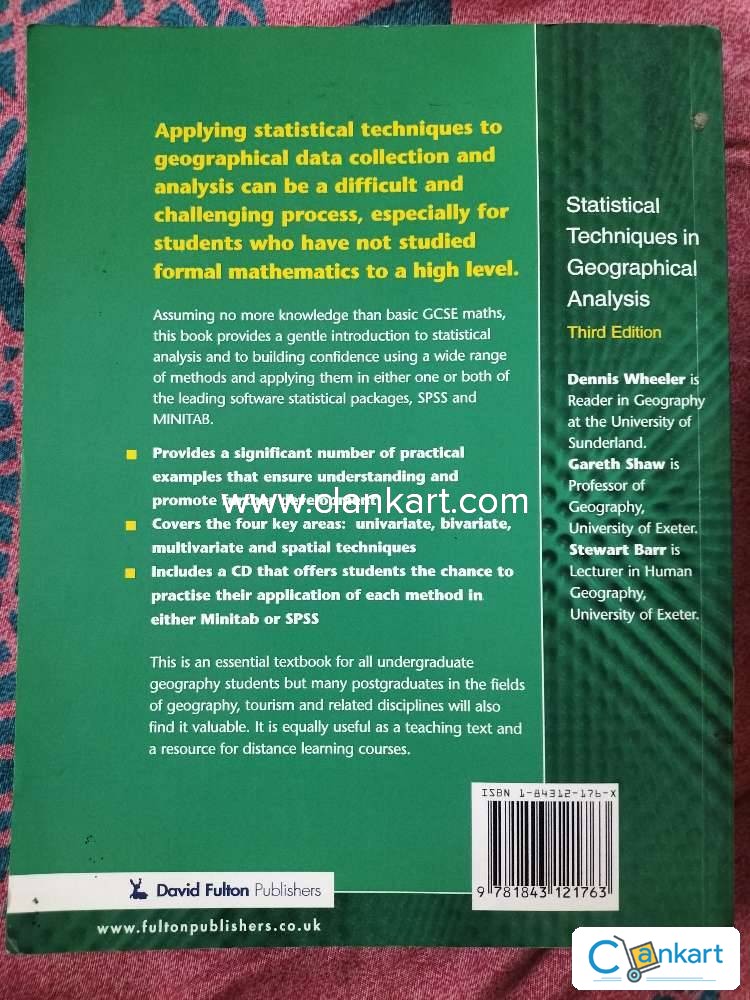 Buy 'Statistical Techniques In Geographical Analysis-Like New Book ...