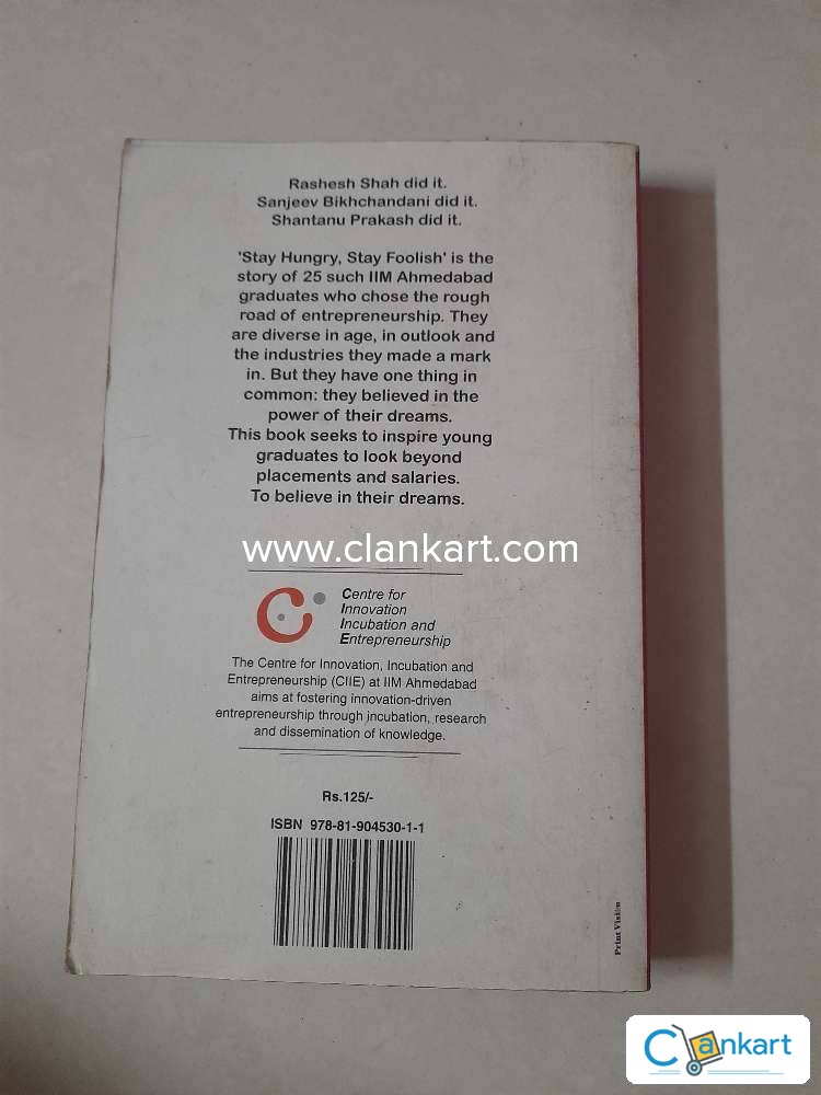 Buy 'Stay Hungry Stay Foolish' Book In Good Condition At Clankart.com