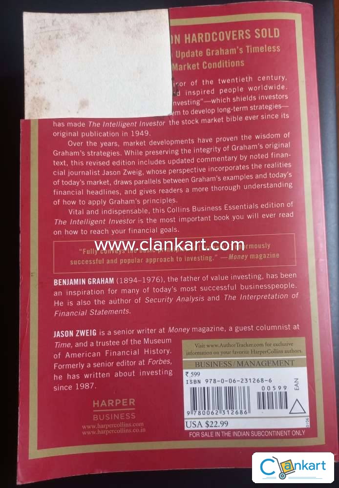 Buy 'The Intelligent Investor' Book In Fair Condition At Clankart.com